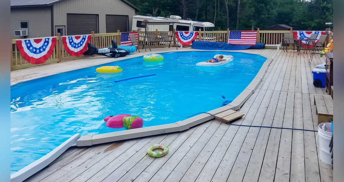 Huge Pool Deck - Project by Bryan at Menards®