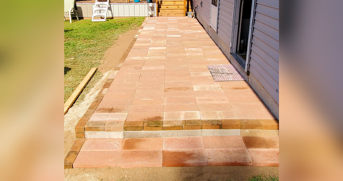 Block Walkway - Project by Blake at Menards®