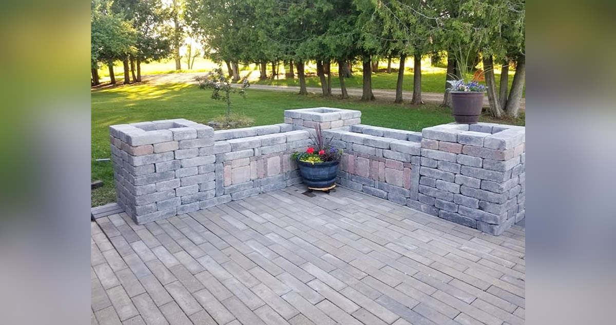 Front Patio with Walls - Project by Michael at Menards®