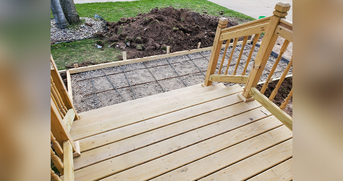 Safer Front Steps - Project by Nathan at Menards®