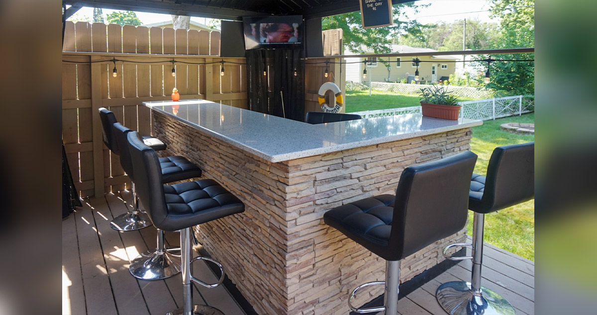 Backyard Bar - Project by Dan at Menards®