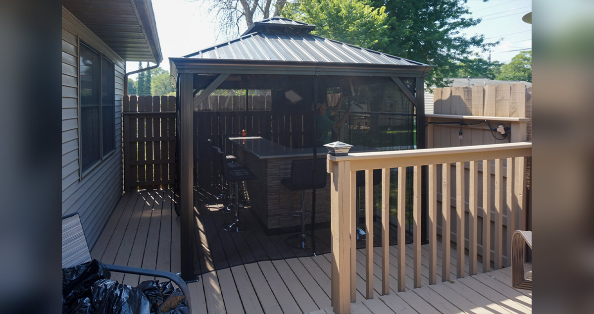 Backyard Bar - Project by Dan at Menards®