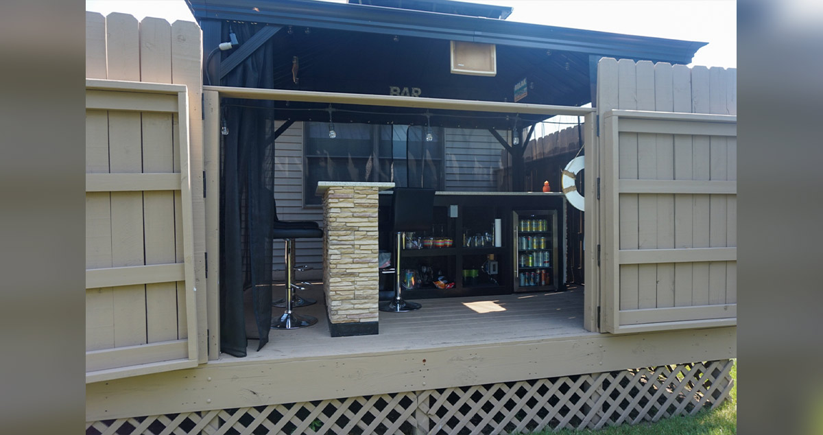 Backyard Bar - Project by Dan at Menards®