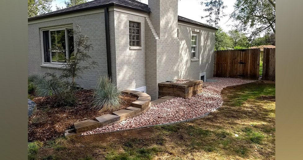 Retaining Wall Window Wells - Project by Michelle at Menards®