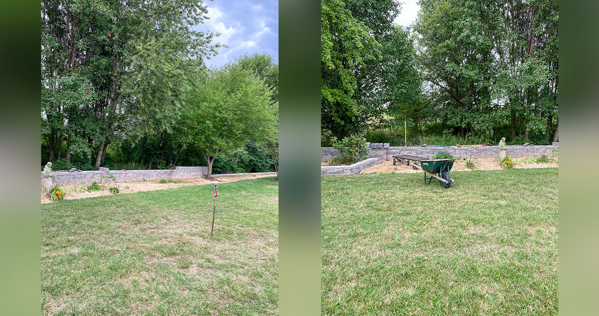 Ditch Retaining Wall - Project by Michael & Jackie at Menards®