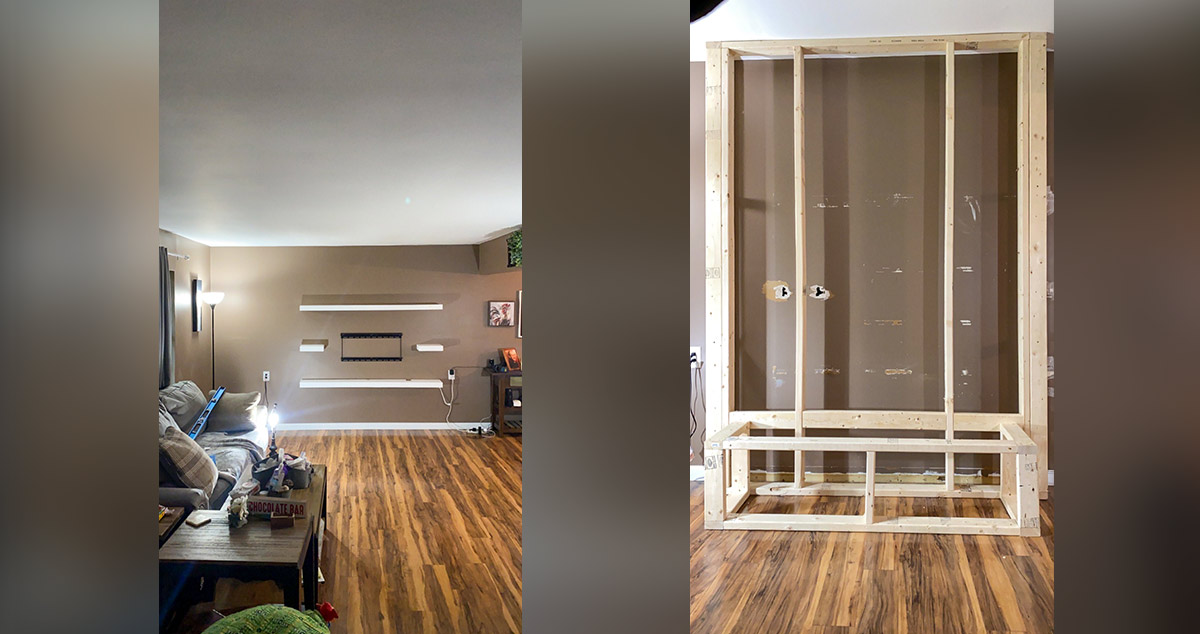 TV Wall - Project by Charles at Menards®
