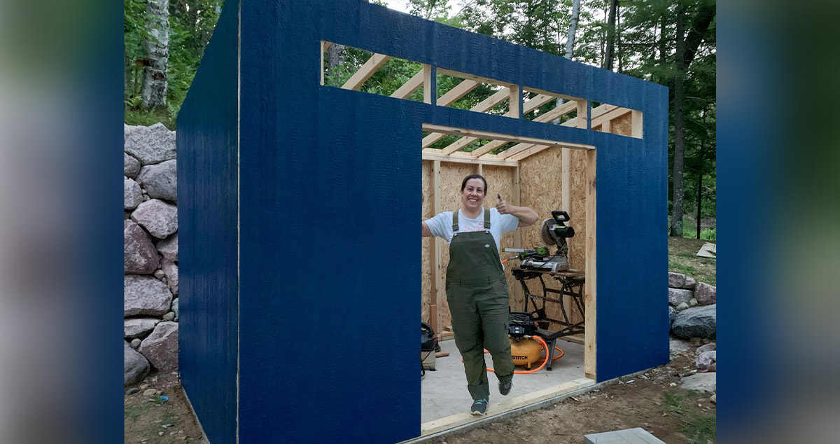 Lakeside She Shed - Project by Janet at Menards®