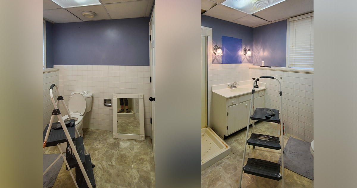 Step-Down Bathroom - Project by Lisa at Menards®