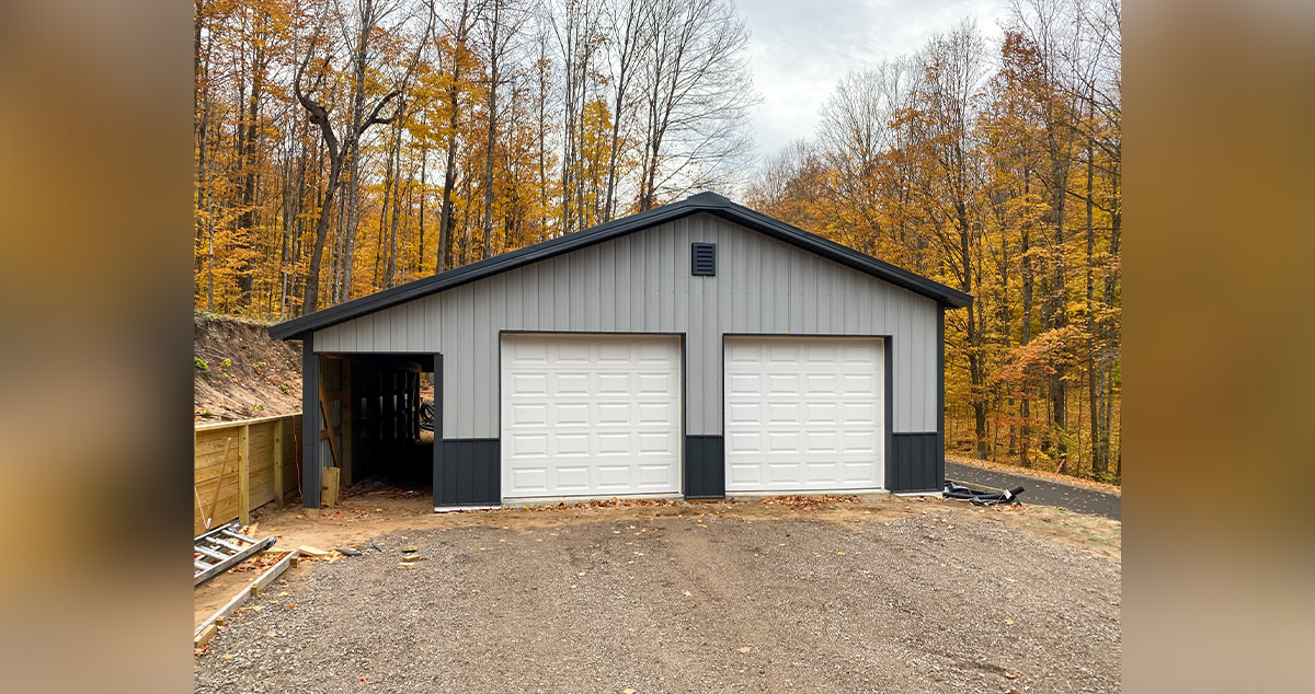 2-Car Pole Barn & Storage - Project by James at Menards®