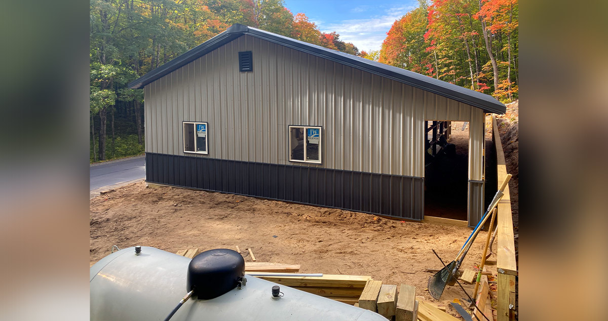 2-Car Pole Barn & Storage - Project by James at Menards®