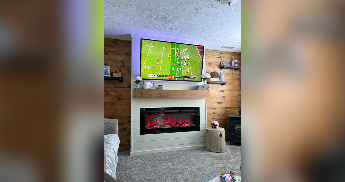 Living Room Fireplace Bump Out - Project by Josh at Menards®
