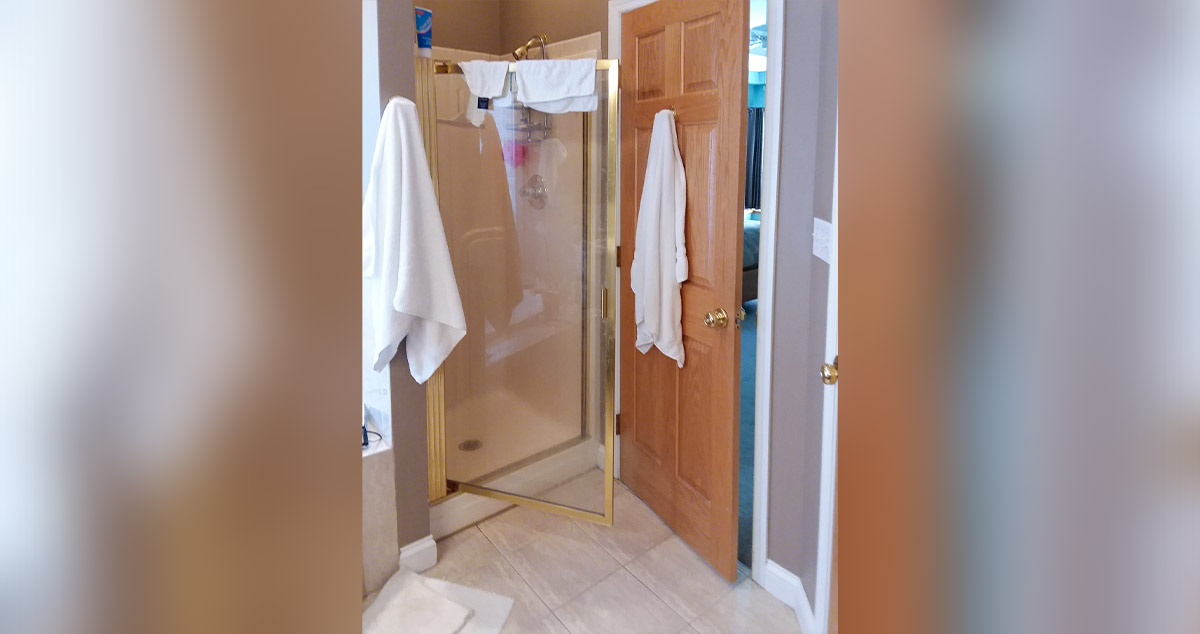 New Door for Remodeled Bathroom - Project by Robert at Menards®