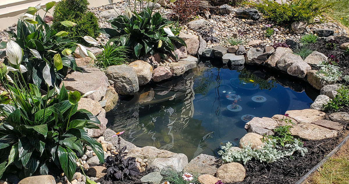 Preformed Pond Garden Project by Angela at Menards
