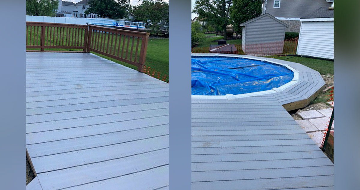 Safer Pool Deck - Project by Mandy at Menards®