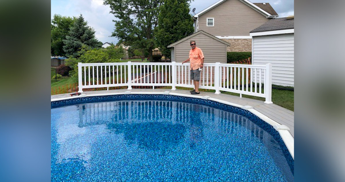 Safer Pool Deck - Project by Mandy at Menards®