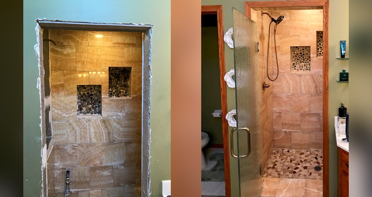 Modern Shower Update - Project by Duane at Menards®