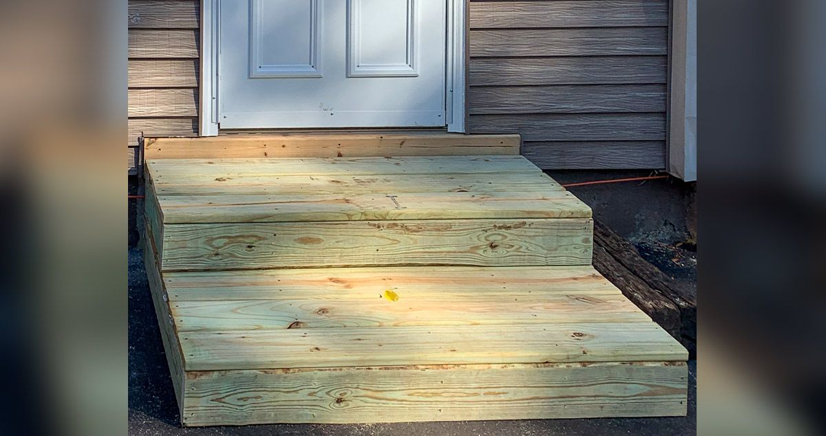 Side Door Deck Steps - Project by Celeste at Menards®