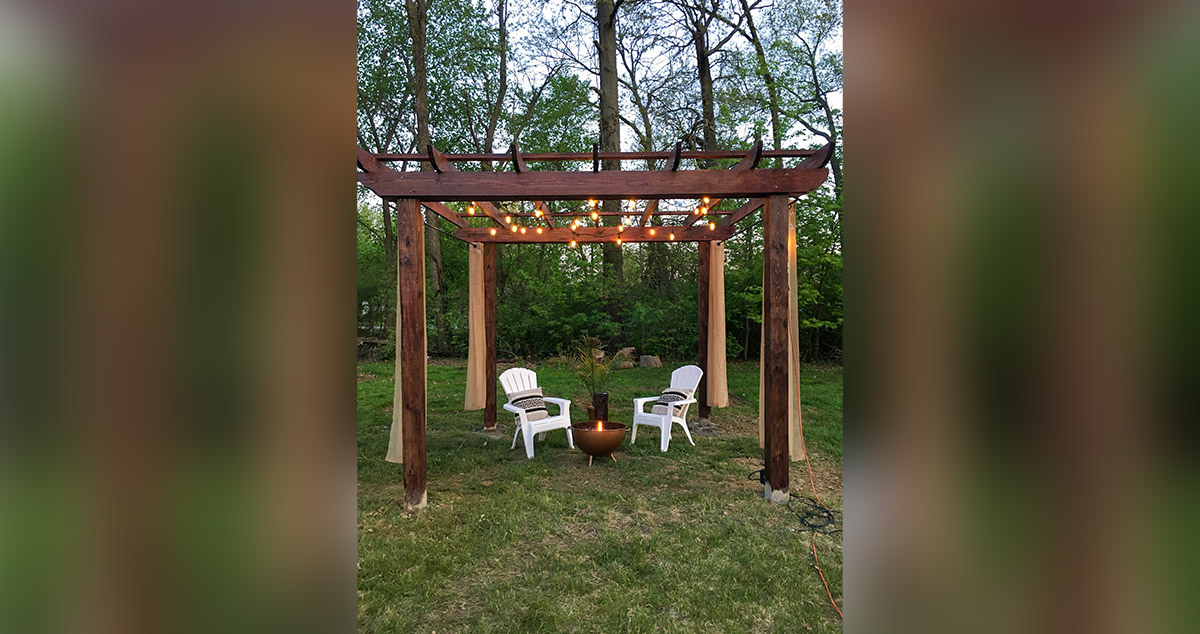 Beautiful Backyard Pergola - Project by Karla at Menards®