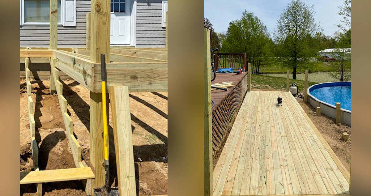 3-Level Pool Deck - Project by Colten at Menards®