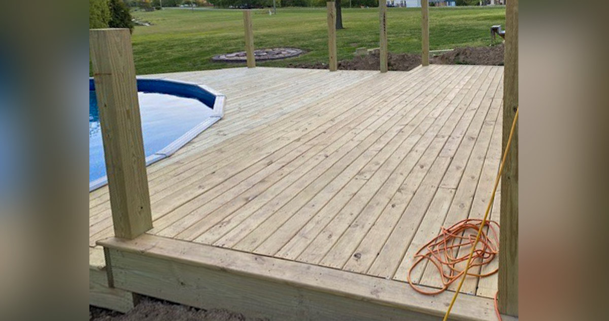 3-Level Pool Deck - Project by Colten at Menards®