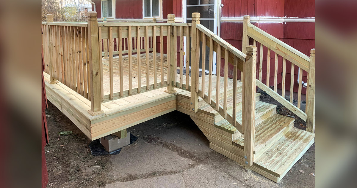 Deck with Short Steps - Project by Jesse at Menards®