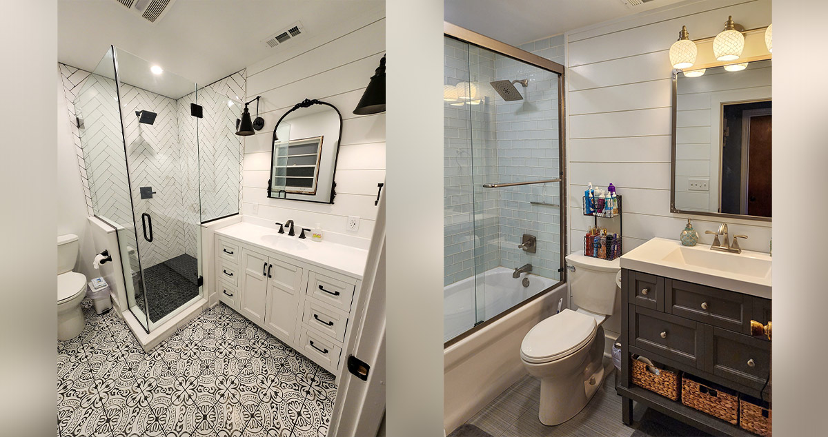 One Bath Into Two Baths - Project by Kent at Menards®