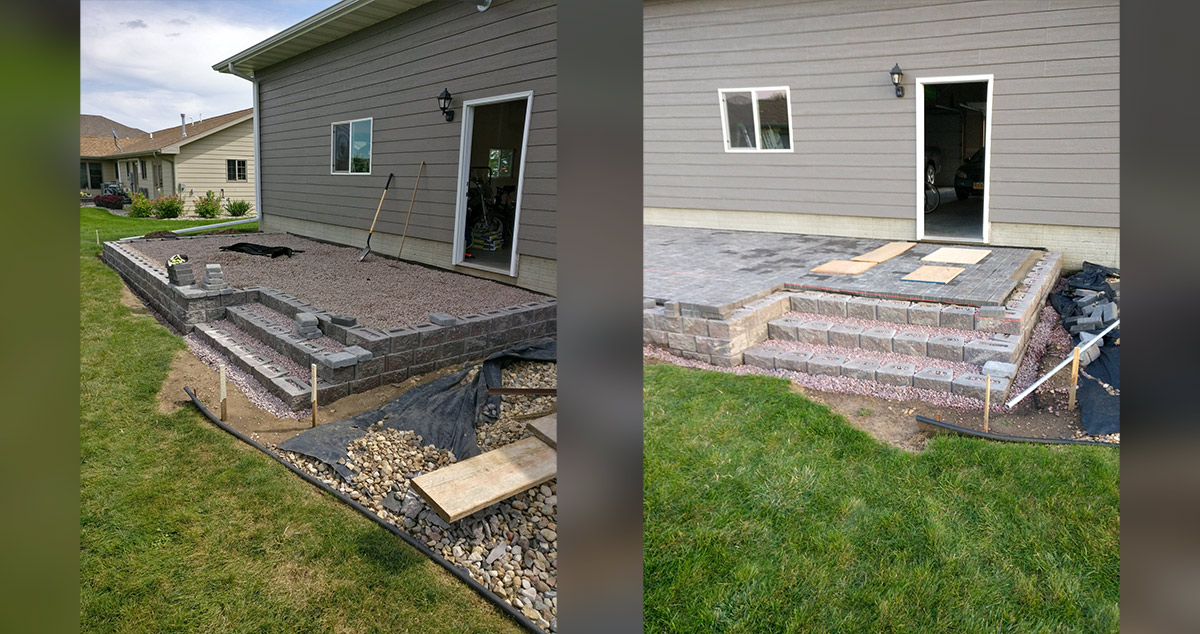 Raised Paver Patio - Project by Mark at Menards®