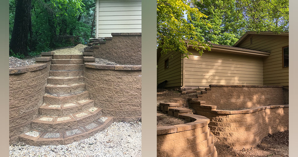 Two-Tier Retaining Wall - Project by Kraig at Menards®