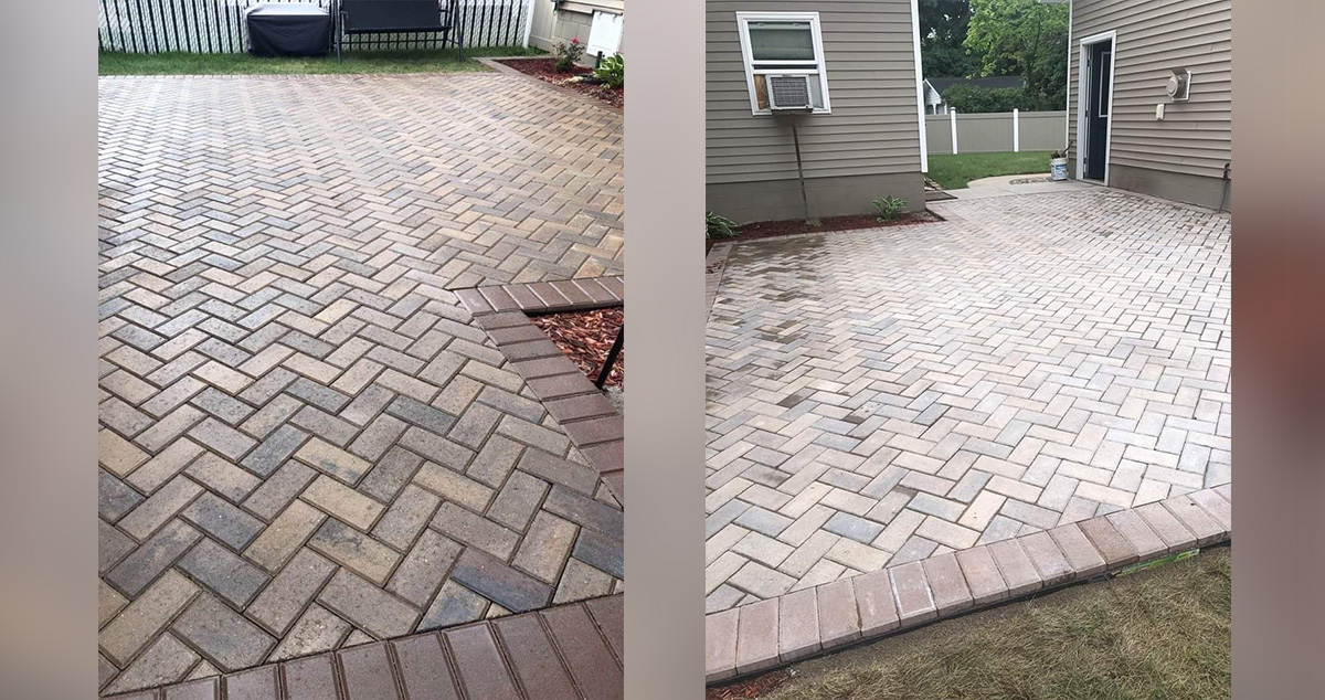 Color Popping Paver Patio - Project by Chuck & Raquel at Menards®