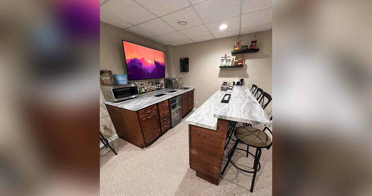 The Basement Bar - Project by Devin at Menards®