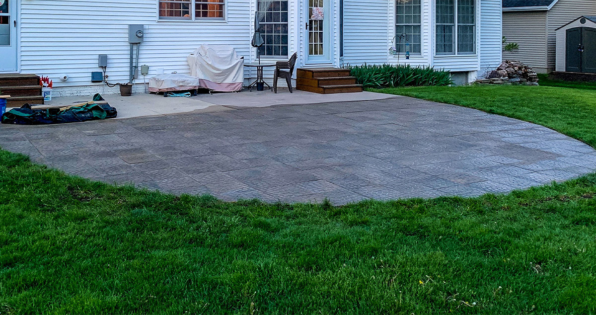 My Backyard Paver Patio Project by Brad at Menards