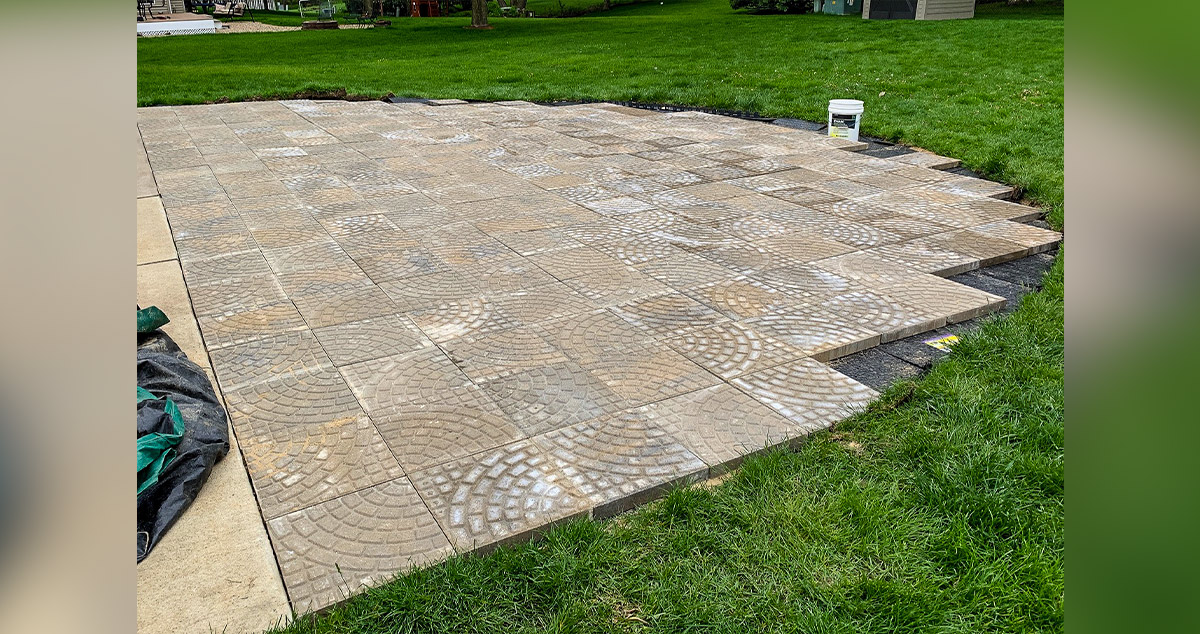 My Backyard Paver Patio - Project by Brad at Menards®