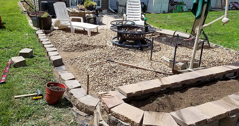 Fire Pit/Raised Flower Bed - Project by Sean at Menards®