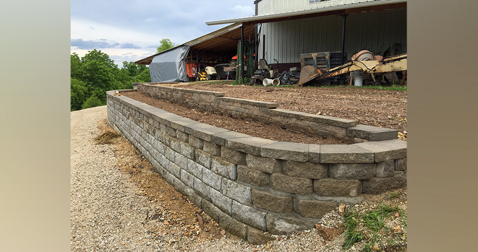 Garage Retaining Wall - Project by Brad at Menards®