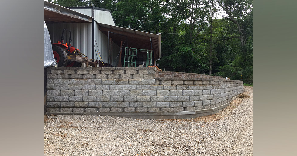 Garage Retaining Wall - Project by Brad at Menards®
