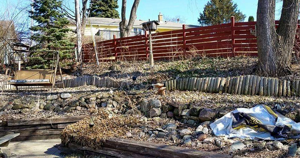 Backyard Excavation & Retaining Wall - Project by Danny at Menards®