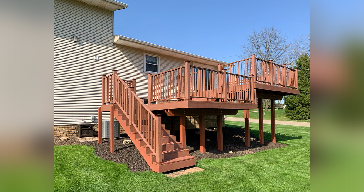 Composite Decking & Railing - Project by Jim at Menards®