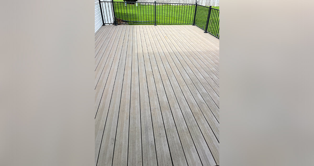 Rear Composite Deck - Project by Dan at Menards®