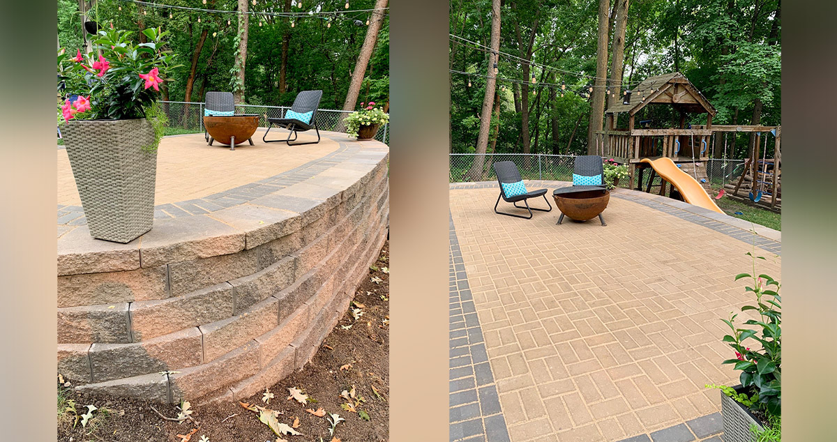 Retaining Wall Patio - Project by Ryan at Menards®