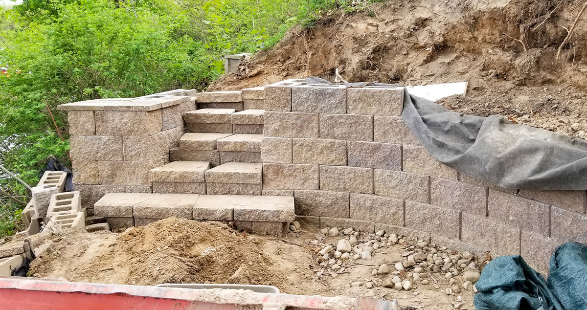 Waterfront Retaining Wall - Project by Marty at Menards®