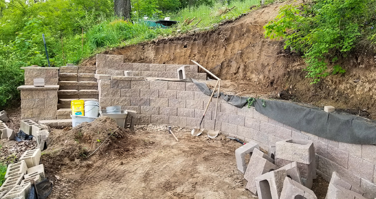 Waterfront Retaining Wall - Project by Marty at Menards®