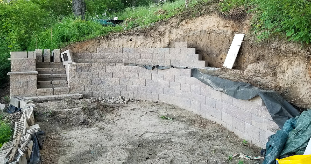 Waterfront Retaining Wall - Project by Marty at Menards®