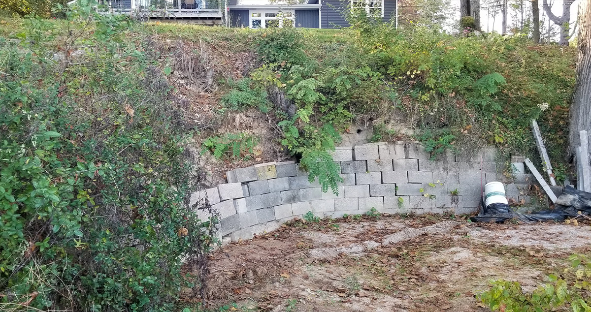 Waterfront Retaining Wall - Project by Marty at Menards®