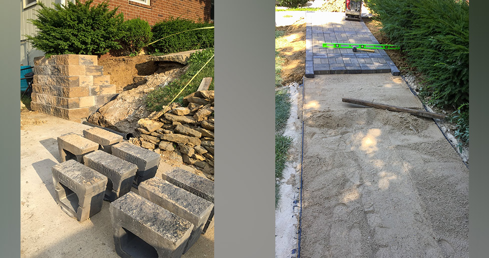 Pavers, Block Stairs & Walkway - Project by Chayne at Menards®