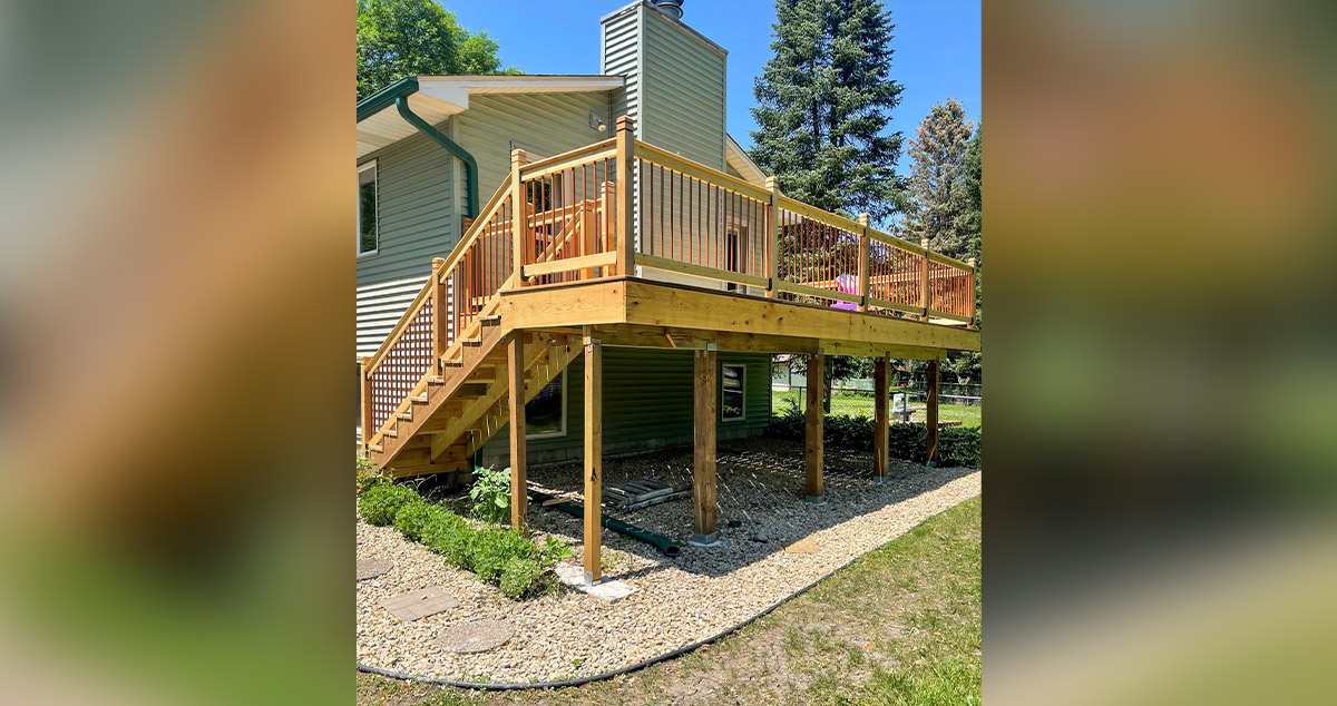 Beautiful Cedar Deck - Project by Jesse at Menards®