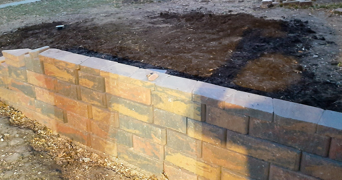 Retaining Wall & Paver Path - Project by John at Menards®