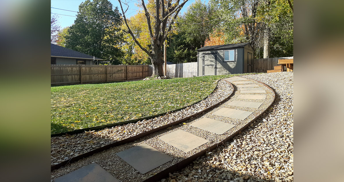 Retaining Wall & Paver Path - Project by John at Menards®