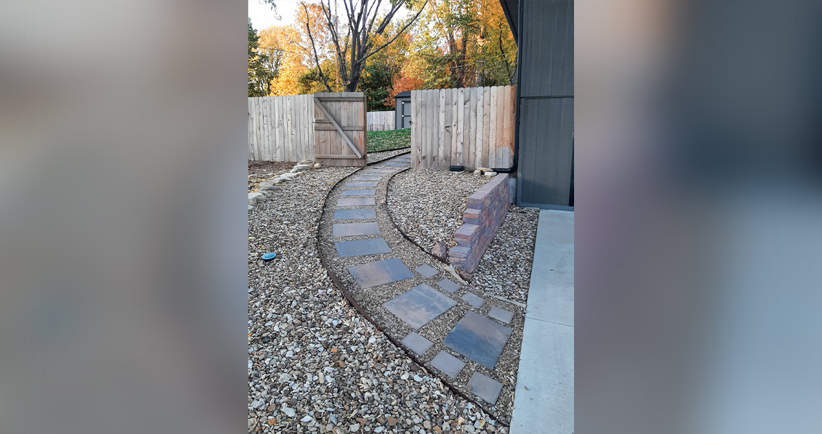 Retaining Wall & Paver Path - Project by John at Menards®
