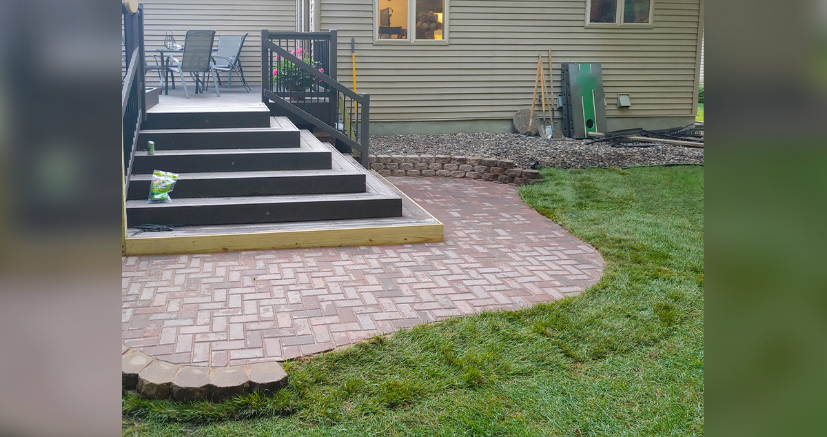 Patio Off Deck - Project by Heather at Menards®