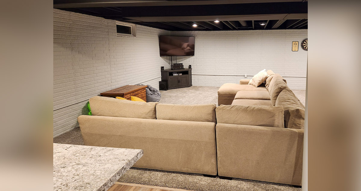 Unique Basement Finish - Project by Trent at Menards®